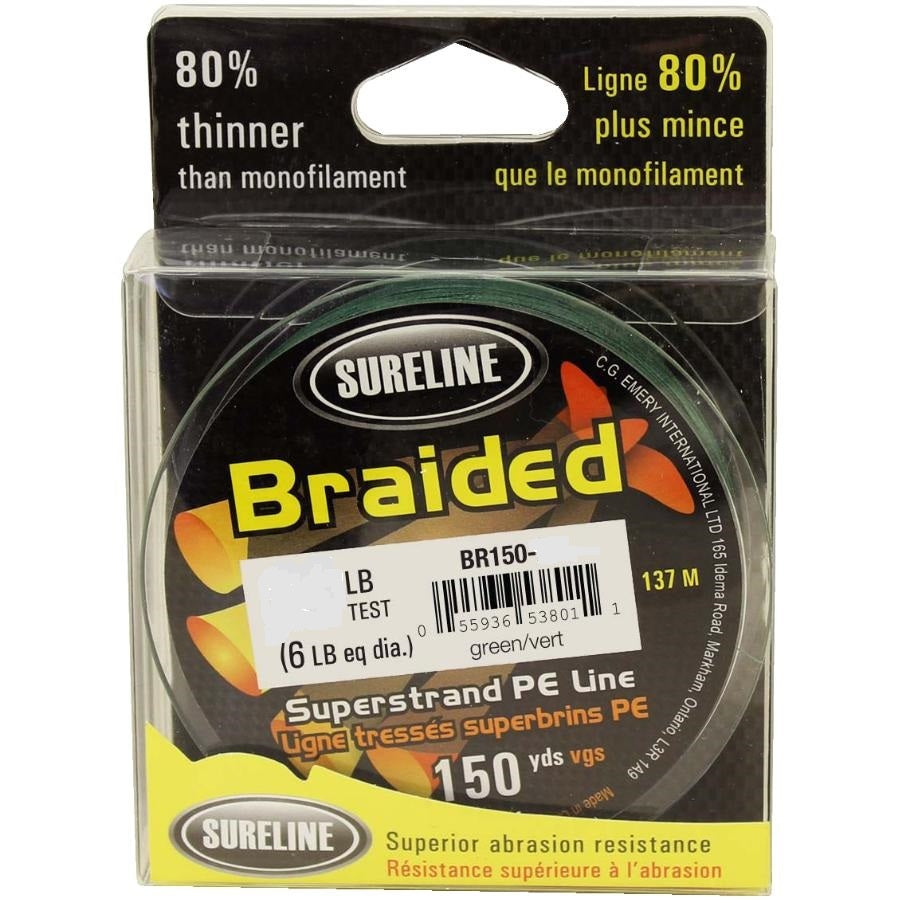 Sureline Braided Fishing Line - 150 yds – Techniques Chasse et Pêche